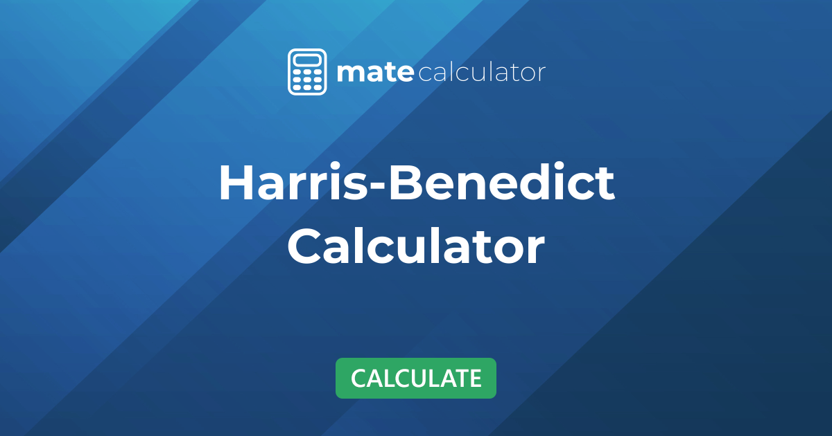 Harris-Benedict Calculator (TDEE & BMR)